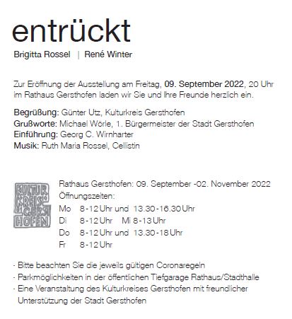 entrückt | Brigitta Rossel und Rene Winter – Die Ecke e.V.